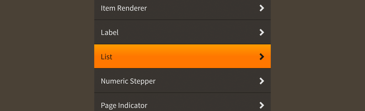 How to use the List component (AS3/Starling version) - Feathers UI